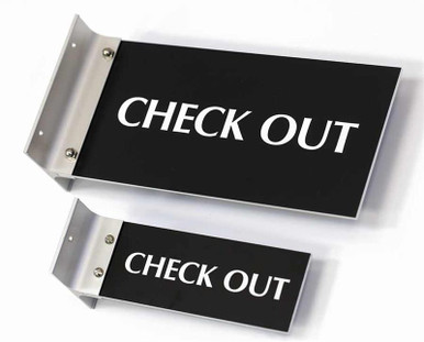 Check Out Sign | Corridor Signs Perpendicular