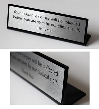 Desk Signs & Front Counter Appointment Signs