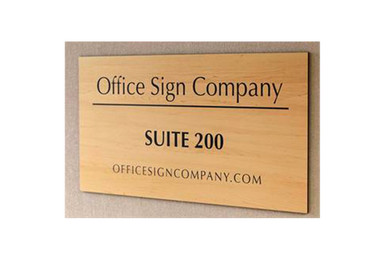 Suite Room Signs | Wood Tone Room Signs | Office Suite and Door Signs