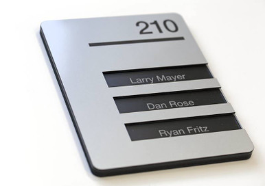 Door Sign with Insert Areas | Door Signs with Windows | Room Number ...