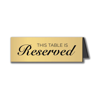 This Table is Reserved | Restaurant Sign