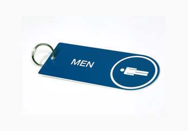 Restroom Key Chains | Laser Engraved Bathroom Key Tags