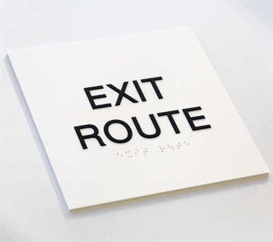 Exit Route ADA Braille Signs