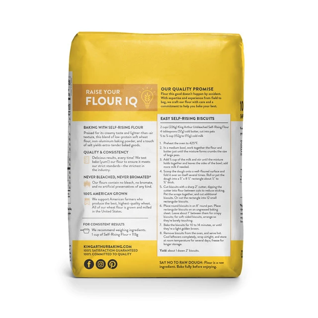 Unbleached Self-Rising Flour - King Arthur Baking Company