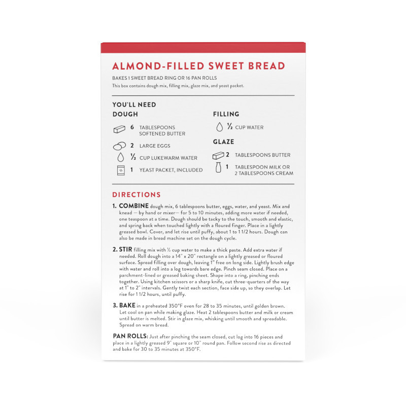 Almond-Filled Sweet Bread Mix - King Arthur Baking Company