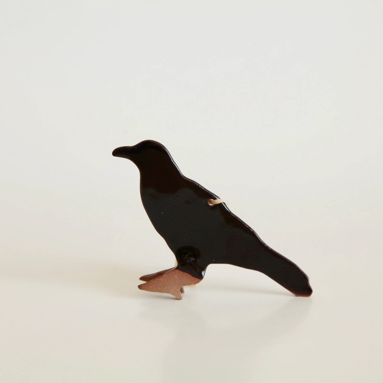 Handmade Ceramic Crow Ornament - Adirondack Country Store