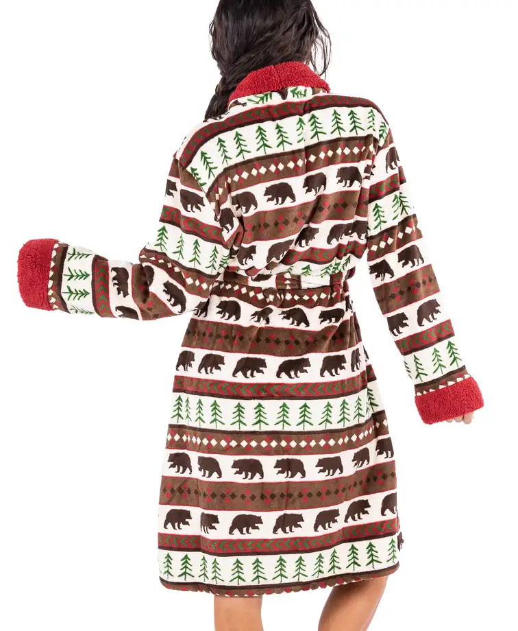 Bear Fair Isle Robe - Adirondack Country Store