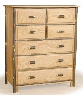Hickory and Oak 7 drawer chest - Adirondack Country Store
