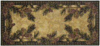 Pine Cone Rug | Shop Rustic Floor Coverings