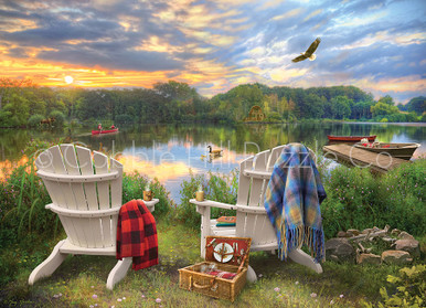 Lakeshore puzzle 1000 piece - Adirondack Country Store