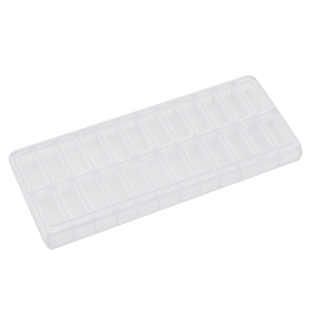 Clear Plastic Storage Box with 24 Compartments