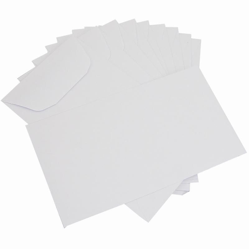 White Blank Job Envelopes, 3-1/8" x 5-1/2" - Envelopes, Bags, Tags, and ...