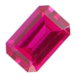 Emerald Cut Lab Created Ruby - Esslinger.com