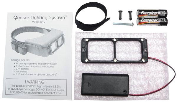 LED Lighting System for OptiVISOR Headband Magnifier Light Attachment ...