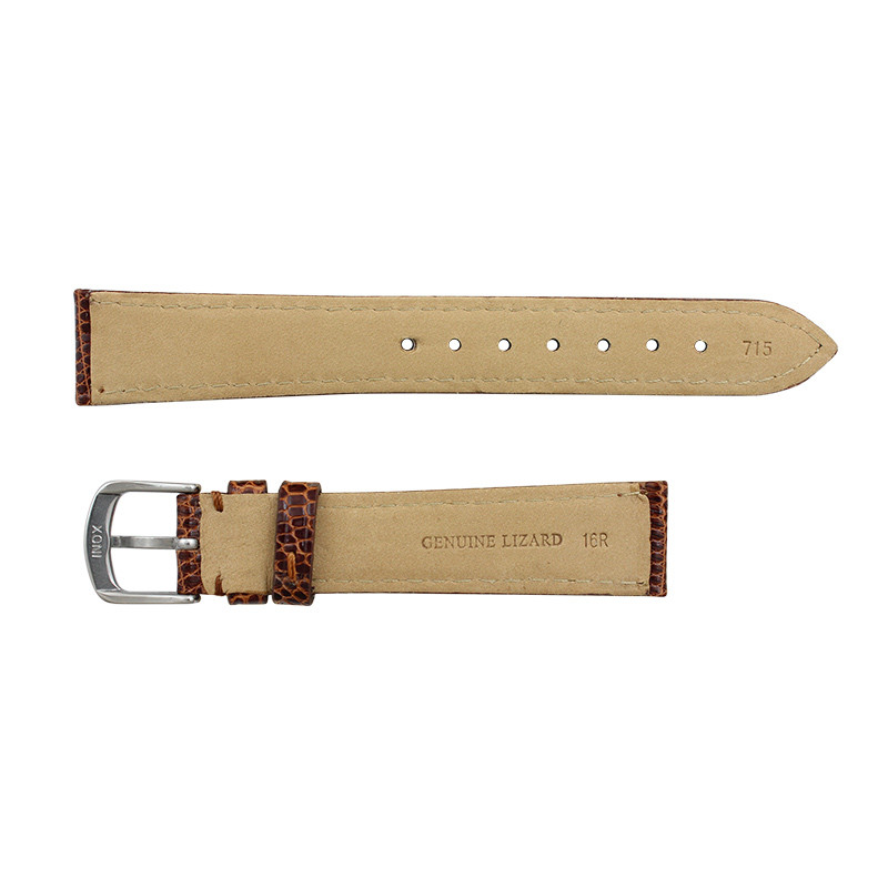 Hadley Roma Genuine Java Lizard Tan Watch Band 15mm