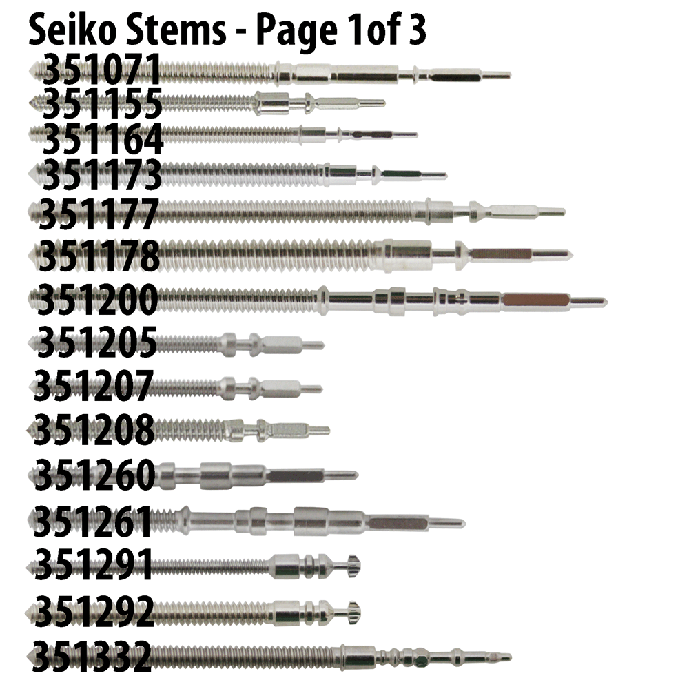 Genuine Seiko Replacement Watch Stems