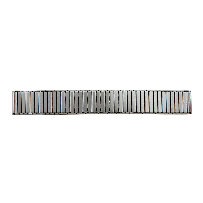 Silver Tone Metal Expansion Style Watch Band 22 MM Stainless Steel
