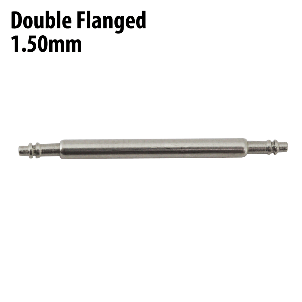 Double Flanged Stainless Stel Watch Band Bars Thin 1.5 mm