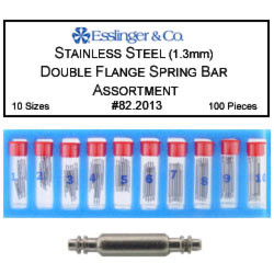 1.30mm Double Flanged Stainless Steel Spring Bar Watch Band Pins