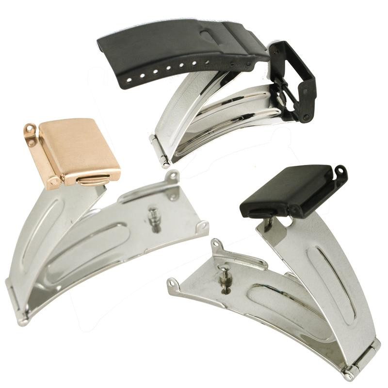 10 Pieces Single Fold with Push Button Watch Band Clasp Kit Assortment