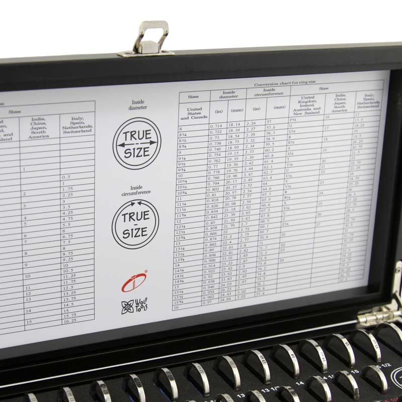 True Size Ring Sizing System With Mandrel