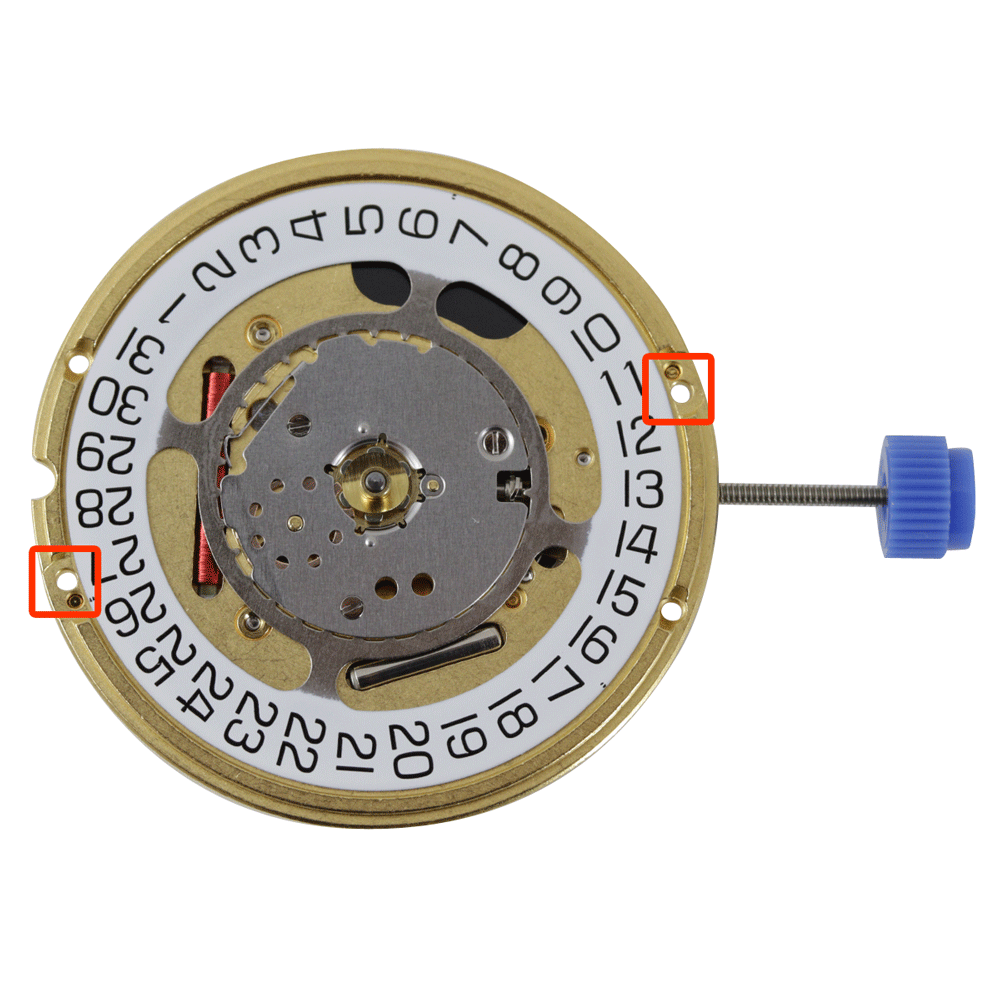 ETA 2 Hand Quartz Watch Movement F06.111-2.0 Date at 3:00 Overall ...