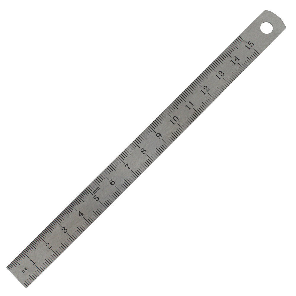 Double Side Stainless Steel 6 Inch Ruler