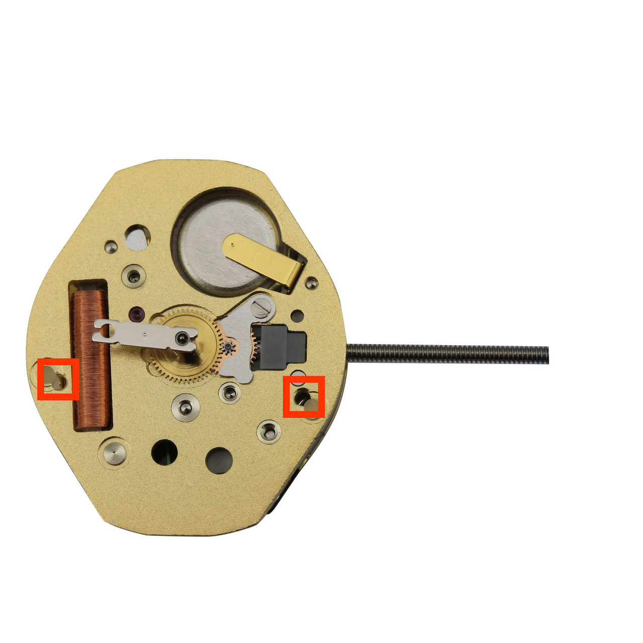 Harley Ronda 3 Hand Quartz Watch Movement HQ763G.3 Swiss Gold Plates ...