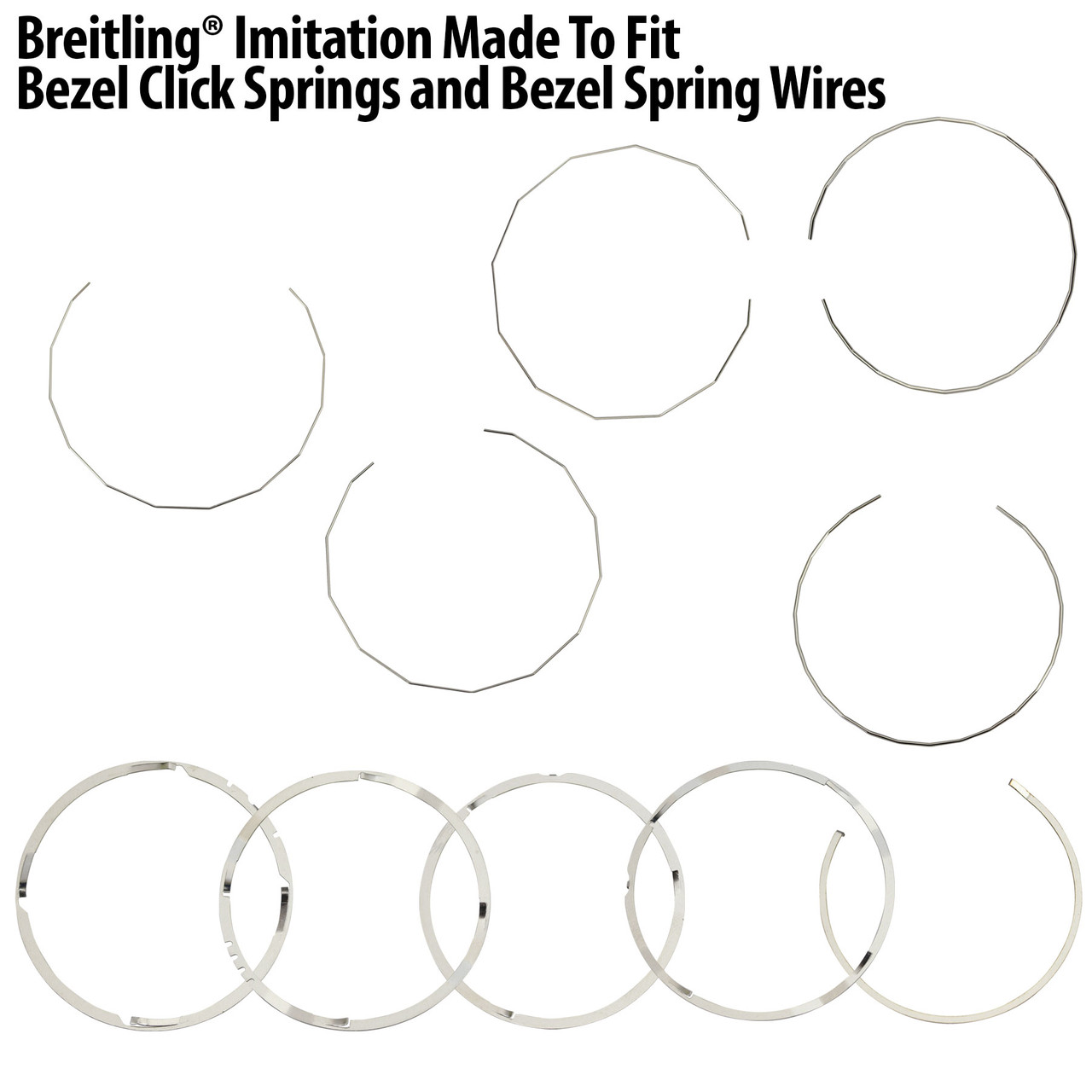 Breitling® Imitation Made To Fit Bezel Click Springs And Bezel Spring Wires
