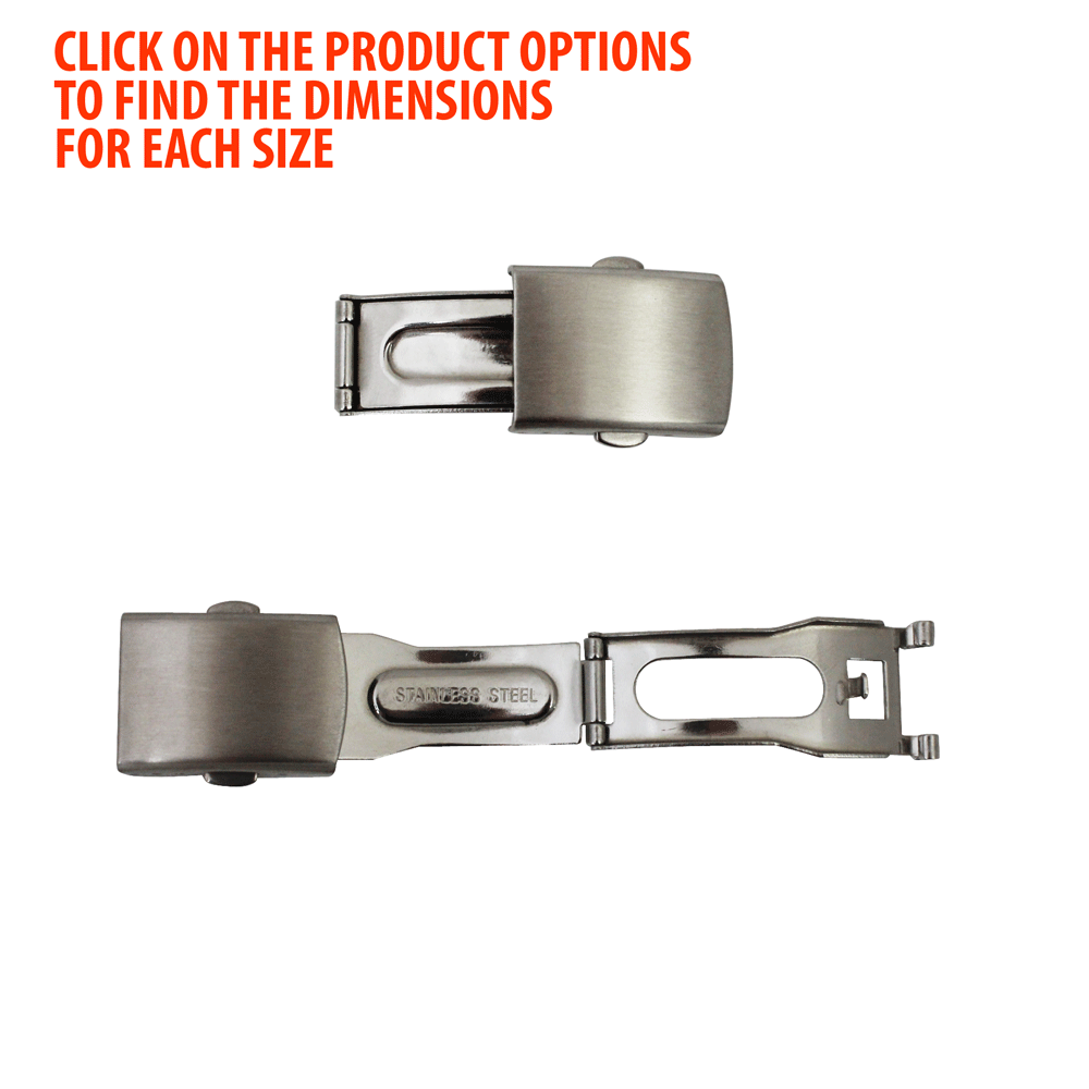 Tri-fold Push Button Style Clasps No Security Catch
