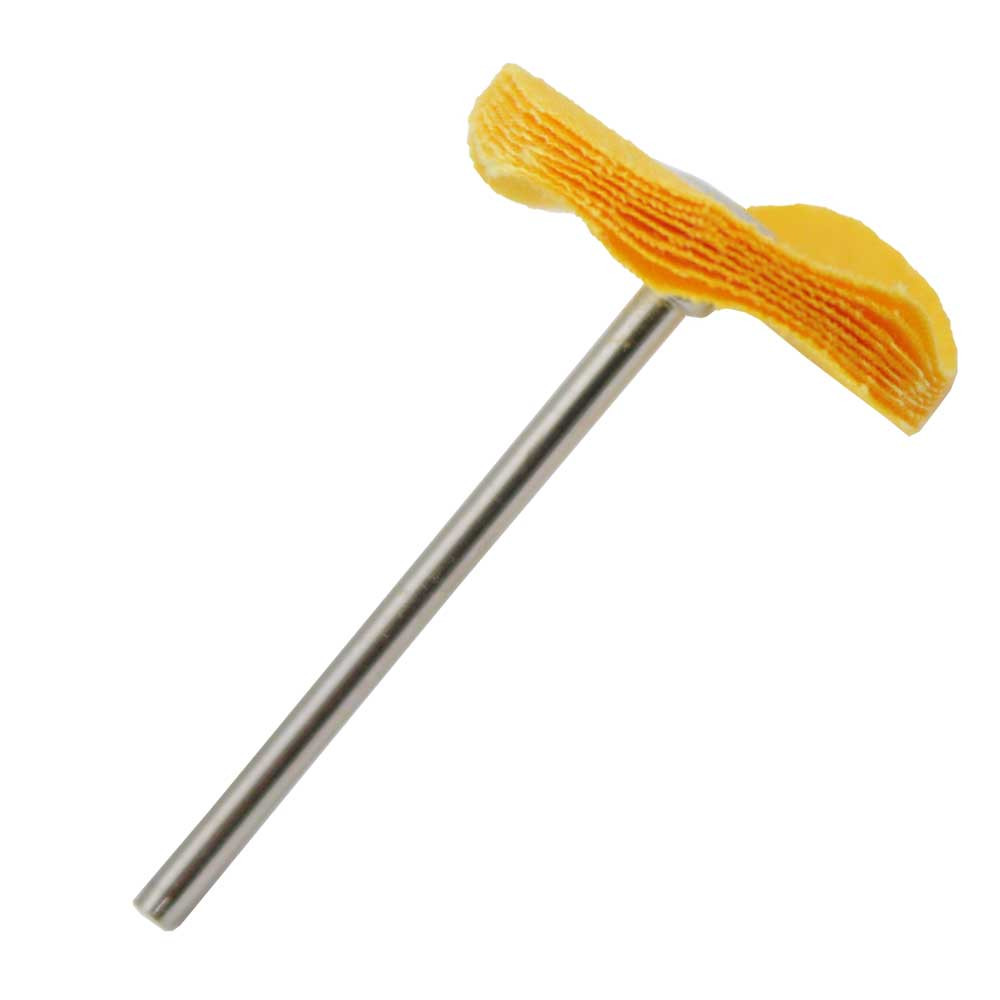 1 Inch 16 Ply Stitched Mini Yellow Chemkote Muslin Buffs Pack of 12