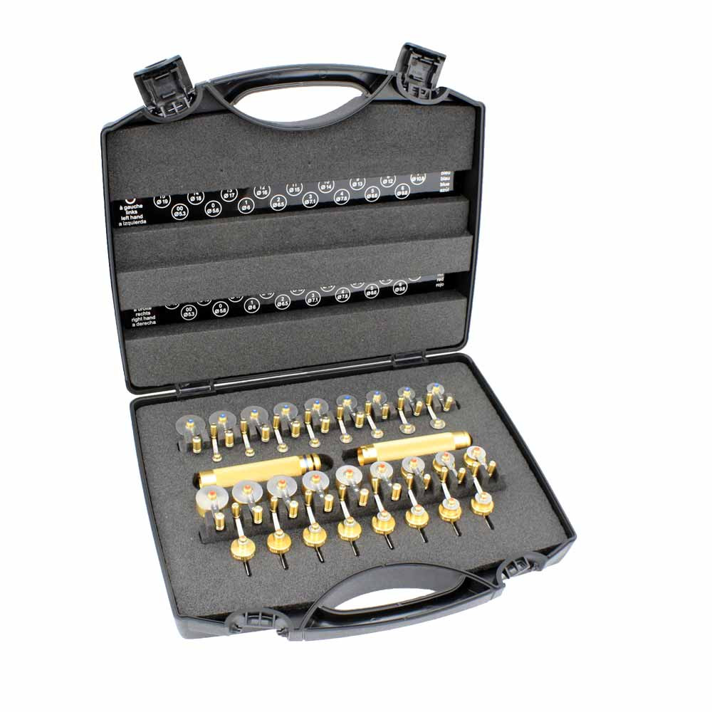 Bergeon 36 Piece Mainspring Winders Set for Left and Right Handed Winding
