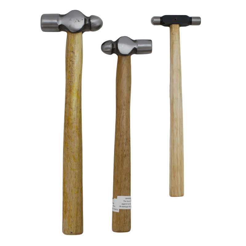 1" Inch Flat and Round Head Chasing Jewelers Hammer