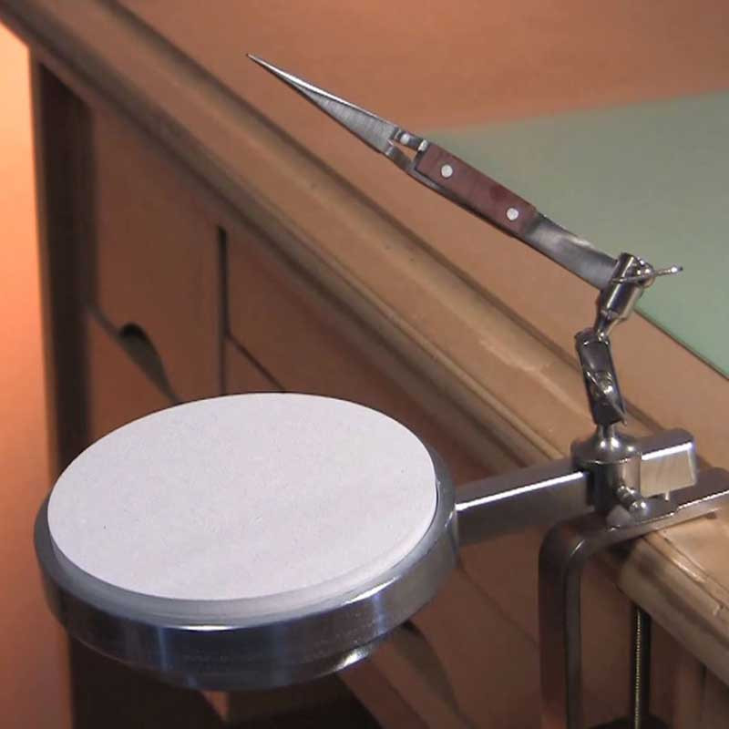 Rotating Soldering Pans with Pumice and Third Hand