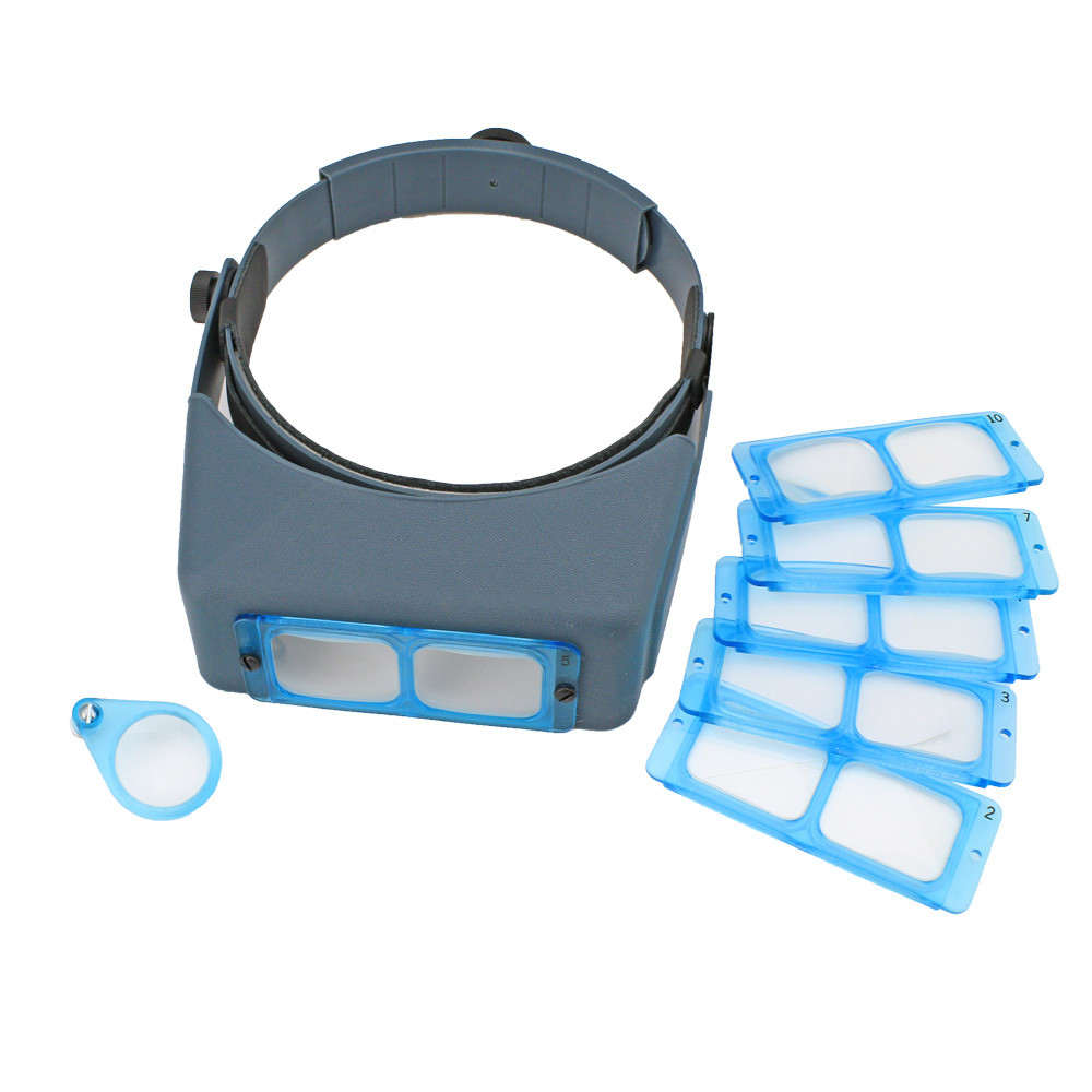 OptiVisor DA-S1 Complete Headband Magnifier Set with Case