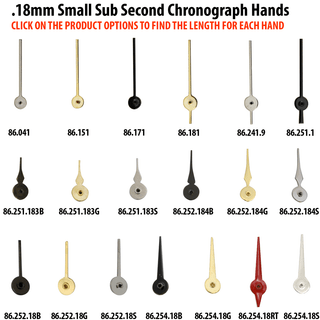 Replacement Watch Hands | Quartz Watch Hands | Esslinger.com