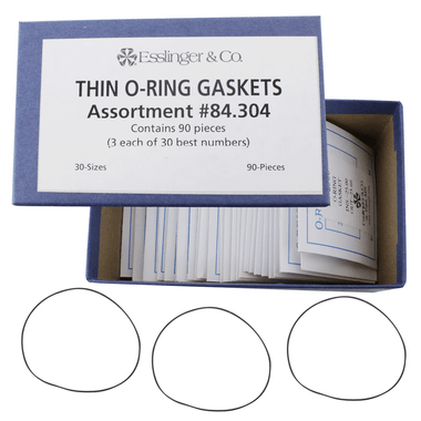 Thin O-Ring Gasket Assortment for Water Resistant Watches