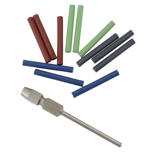 Silicone Polishing Pin Set with Mandrel 3mm