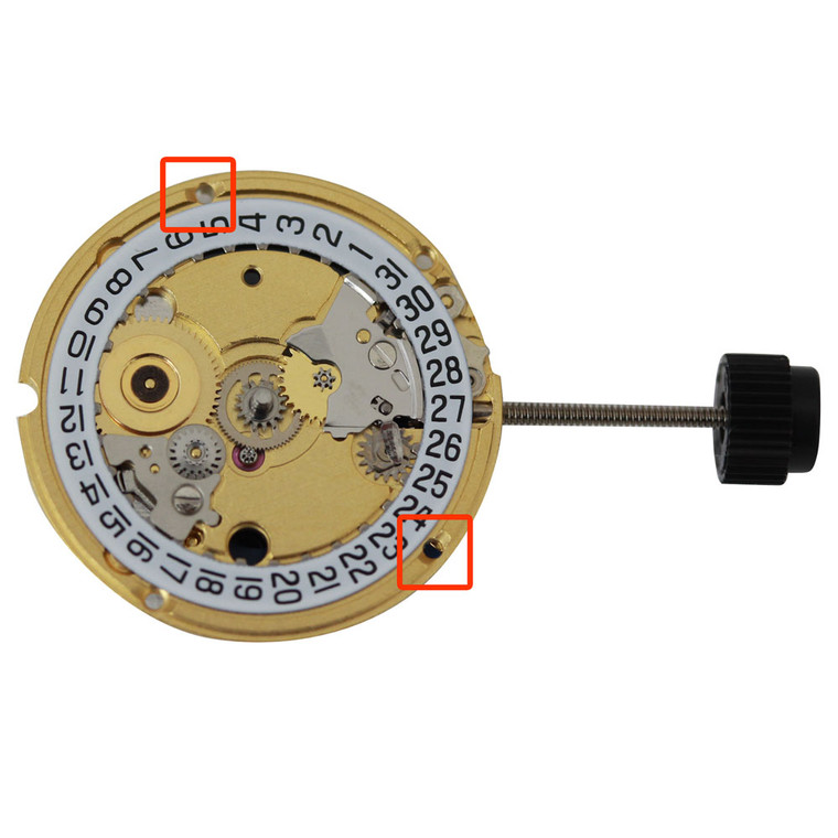 ETA 2 Hand Quartz Watch Movement 956.112-2 Date at 3:00 Overall Height ...