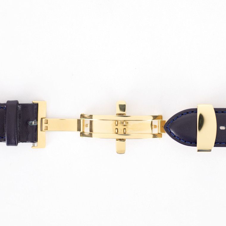 Gold plated Deployant Buckle with Push Buttons Watch Band Clasp