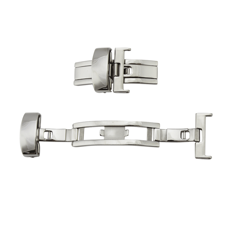 Watch Band Clasp Stainless Steel Center Open Deployment or Deployant Buckle