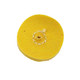 1 Inch 16 Ply Stitched Mini Yellow Chemkote Muslin Buffs Pack of 12