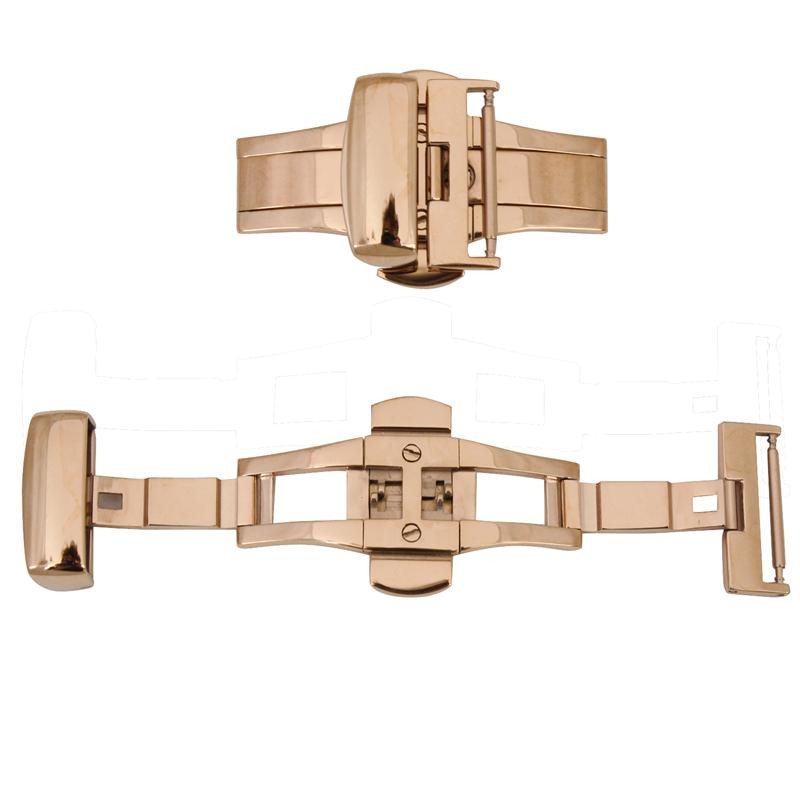 Stainless Steel Deployant Buckle with Push Buttons Watch Band Clasp