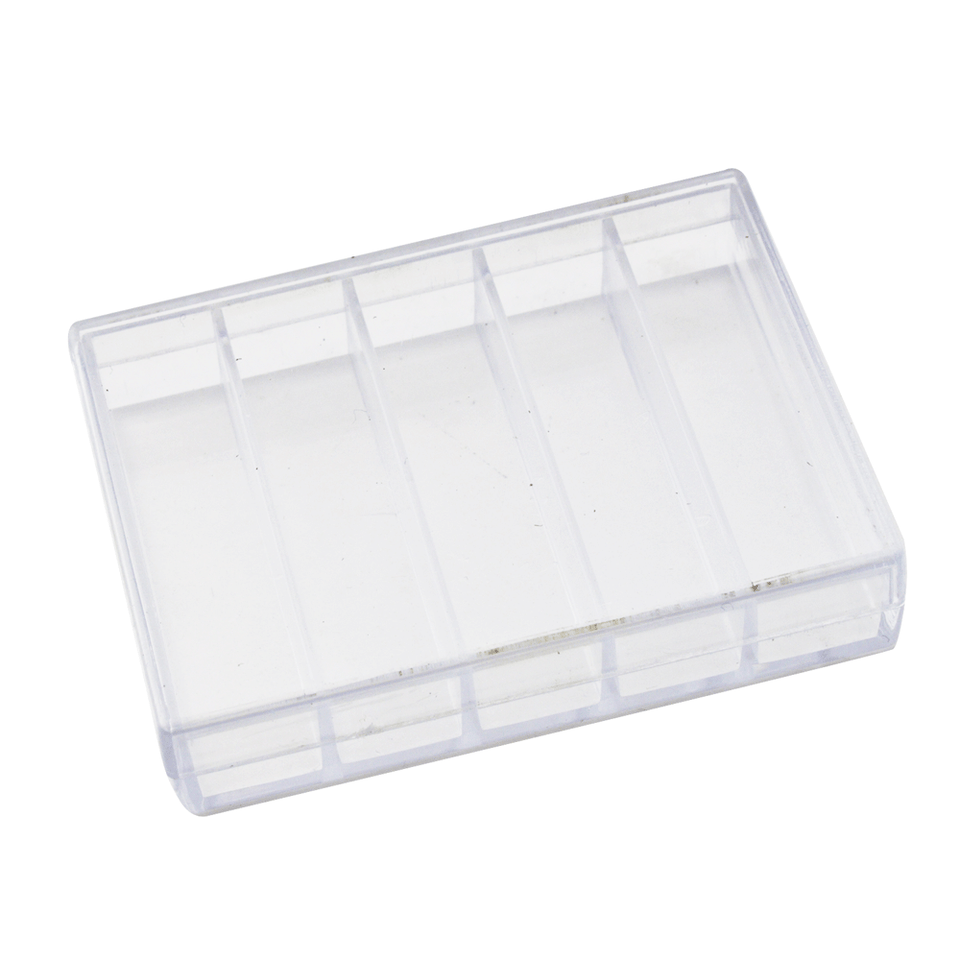 Small Thin Empty Plastic Assortment Box With Five Compartments