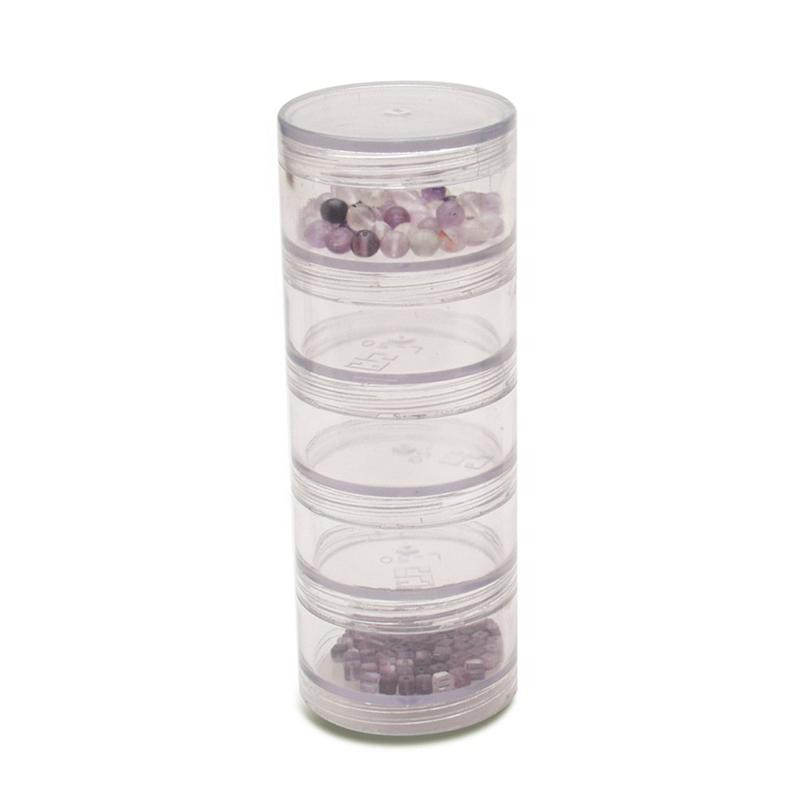 2 Inch Stackable Round Sorting Trays Set of 5