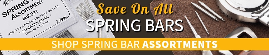 Watch Band Spring Bars | Double Flanged Spring Bars | Esslinger.com