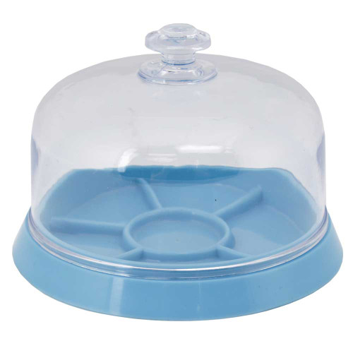 Plastic Domed Storage Tray with Dust Cover