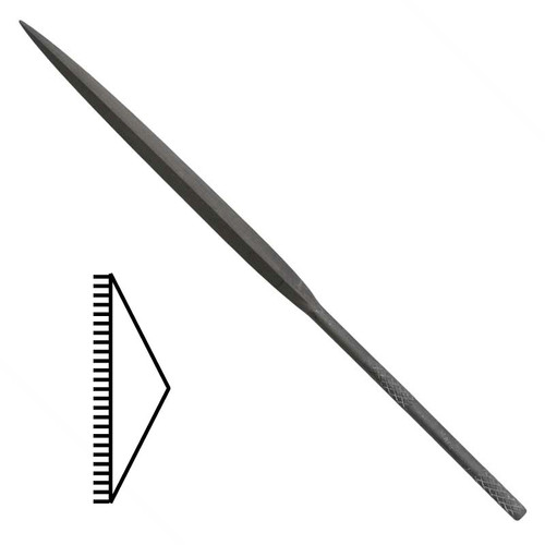 Barrette Files with Tapered Shape and Cut on Flat Side