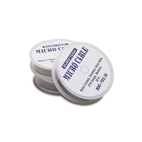 Clear 0.018 inch Micro Cable Bead Wire 100 Feet per Spool