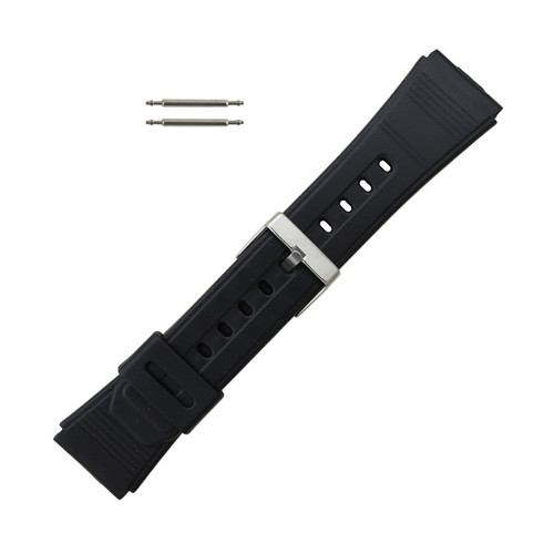 20MM Rubber Sport Watch Band Fits Casio Databank Watches